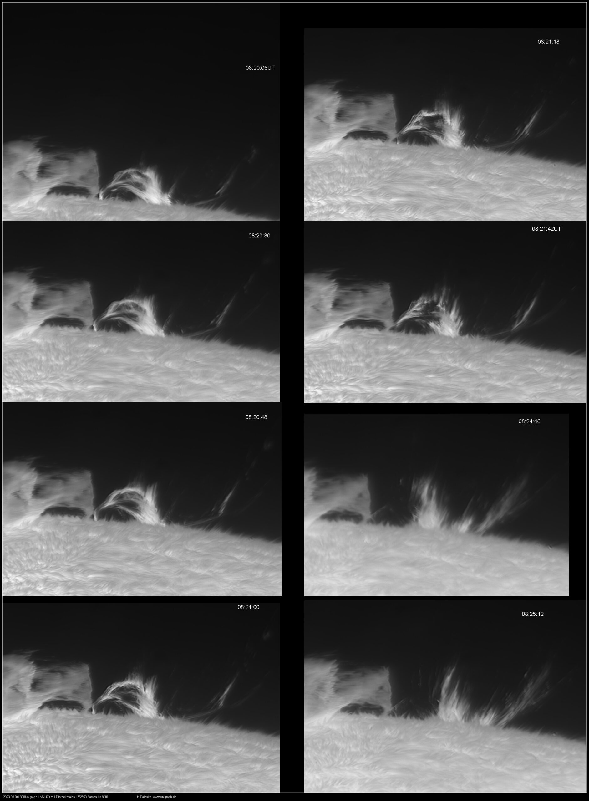 4./5.09. - beautiful Filaprom with 300 Unigraph - Solar Observing and ...