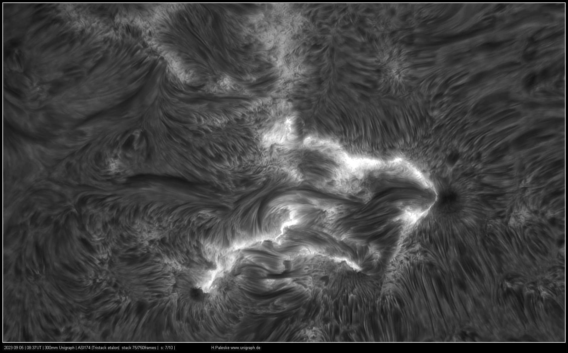 4./5.09. - beautiful Filaprom with 300 Unigraph - Solar Observing and ...