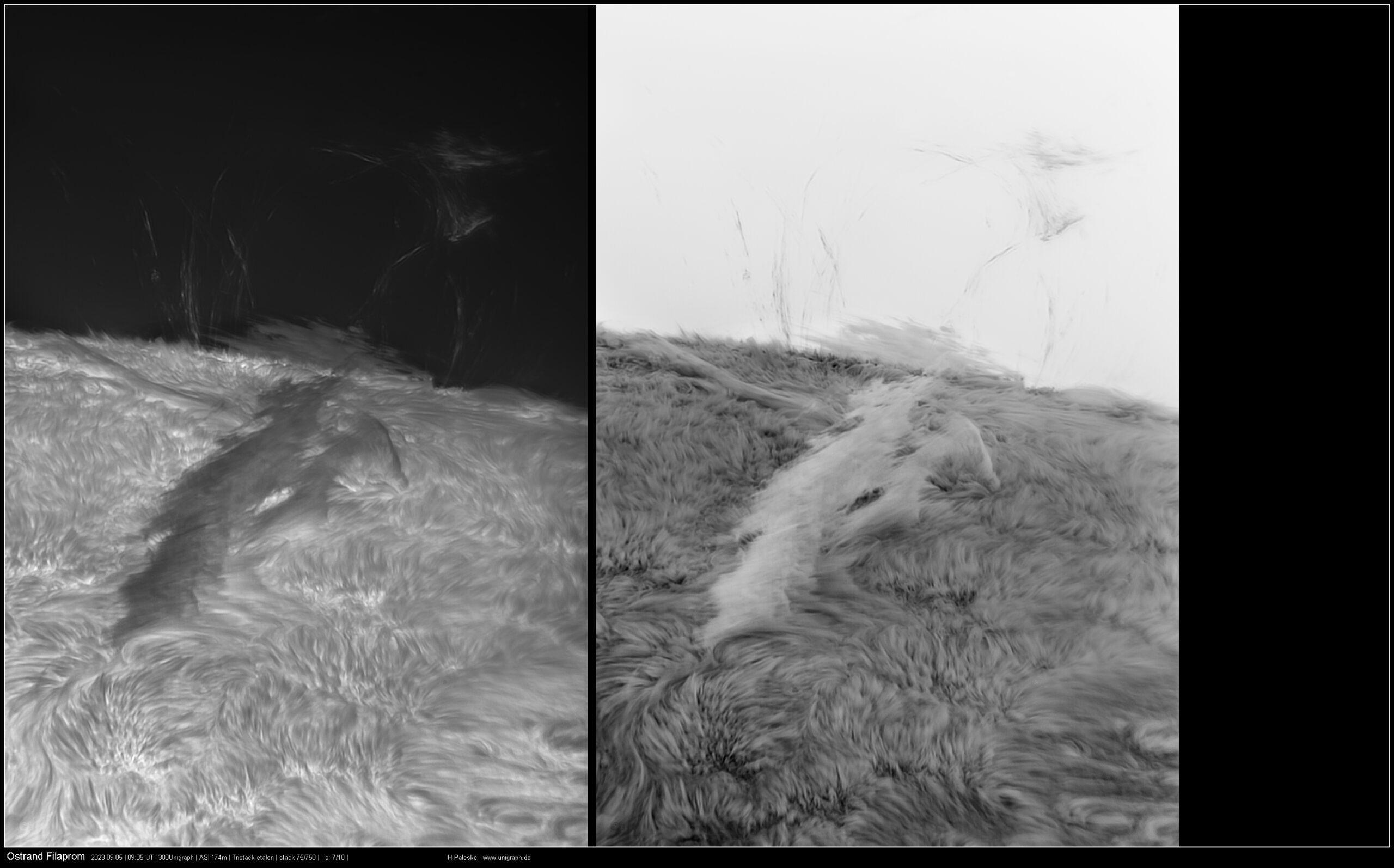 4./5.09. - beautiful Filaprom with 300 Unigraph - Solar Observing and ...