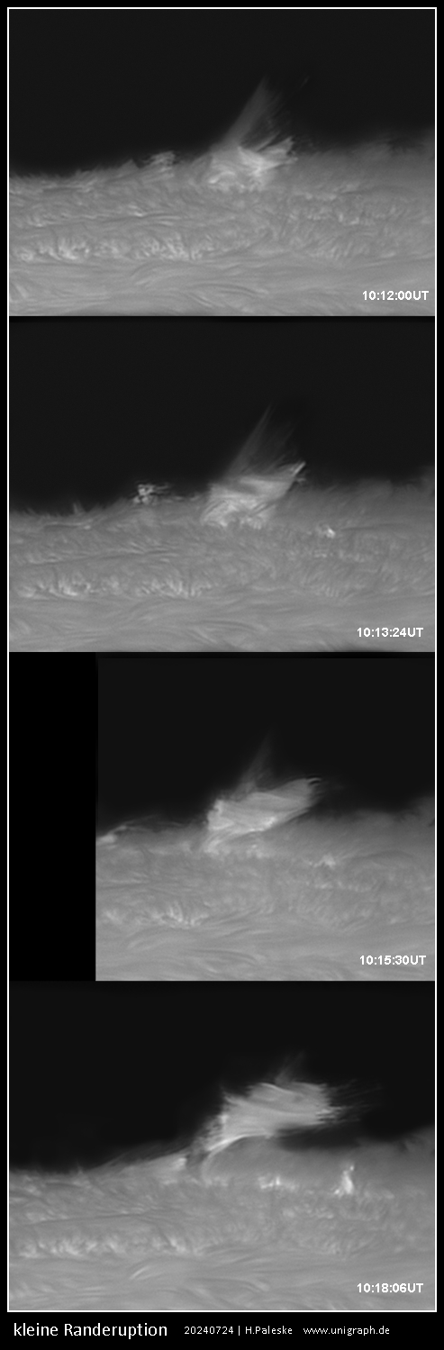 beautiful activity on the westedge - July 24 2024 - Solar Observing and ...